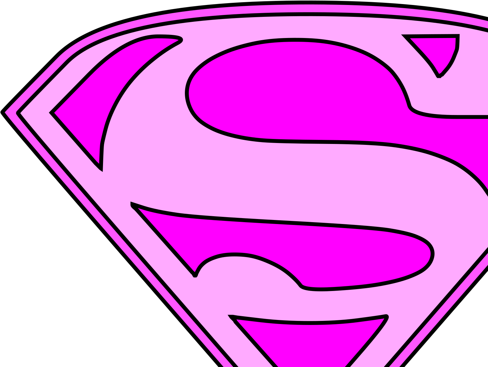 Superman Logo Pink And Purple Clipart - Full Size Clipart (#5770003 ...