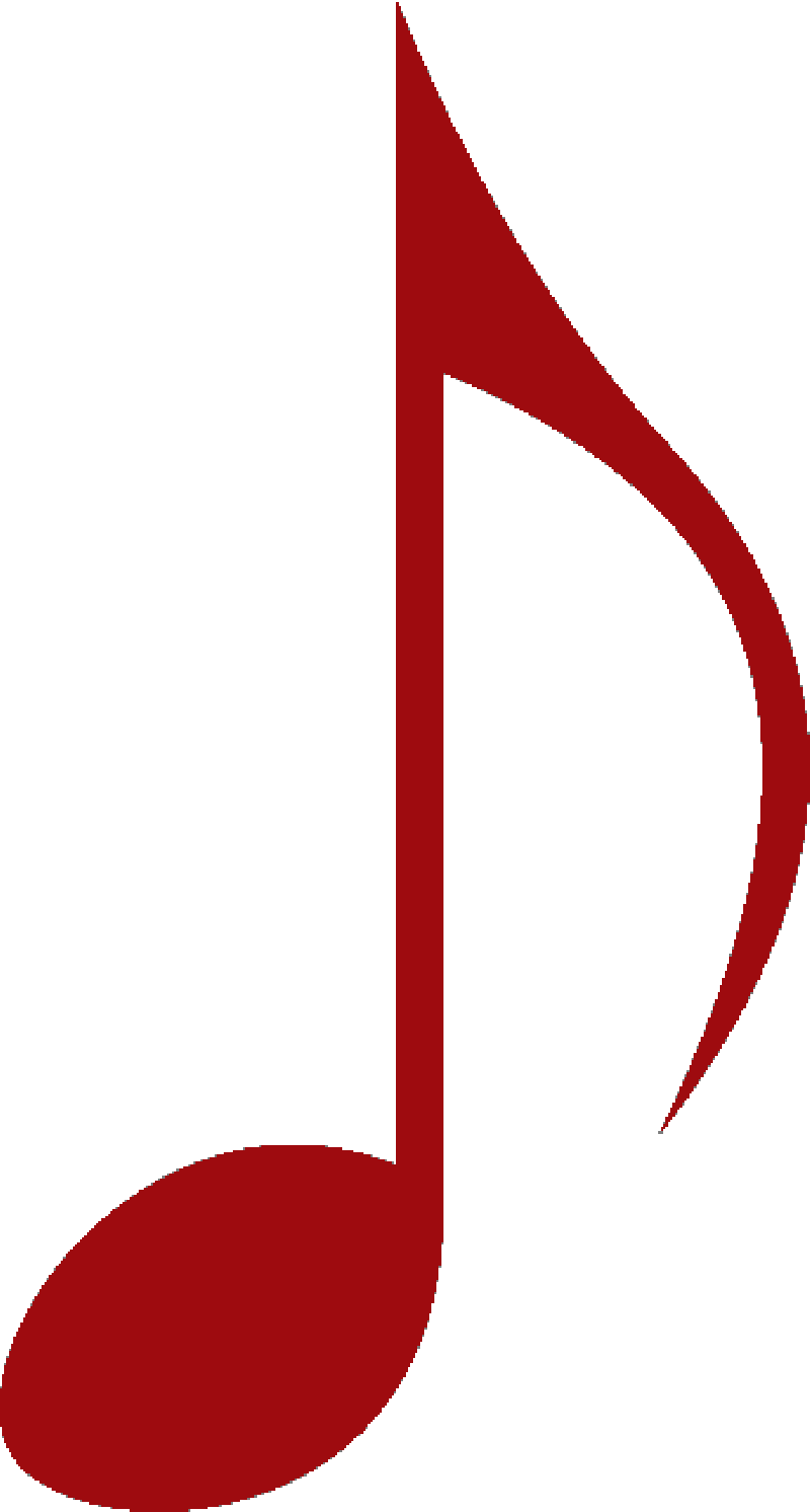 Transparent Red Musical Note Clipart - Full Size Clipart (#5770070 ...
