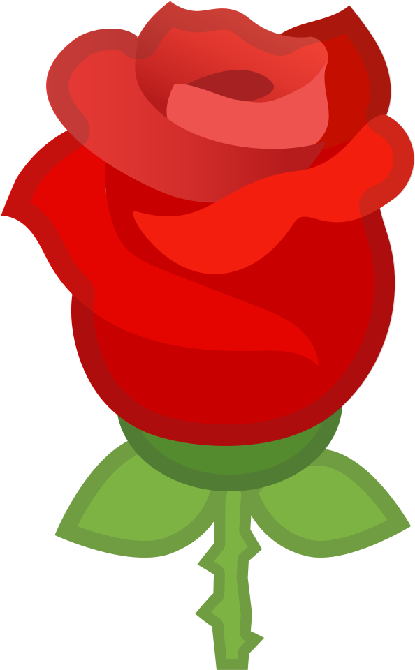 Download Red,rose,cartoon,clip Art,illustration,rose Roses,rose - Emoji ...