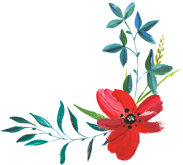 Hand Painted Flowers Png Clipart - Full Size Clipart (#5770985 ...