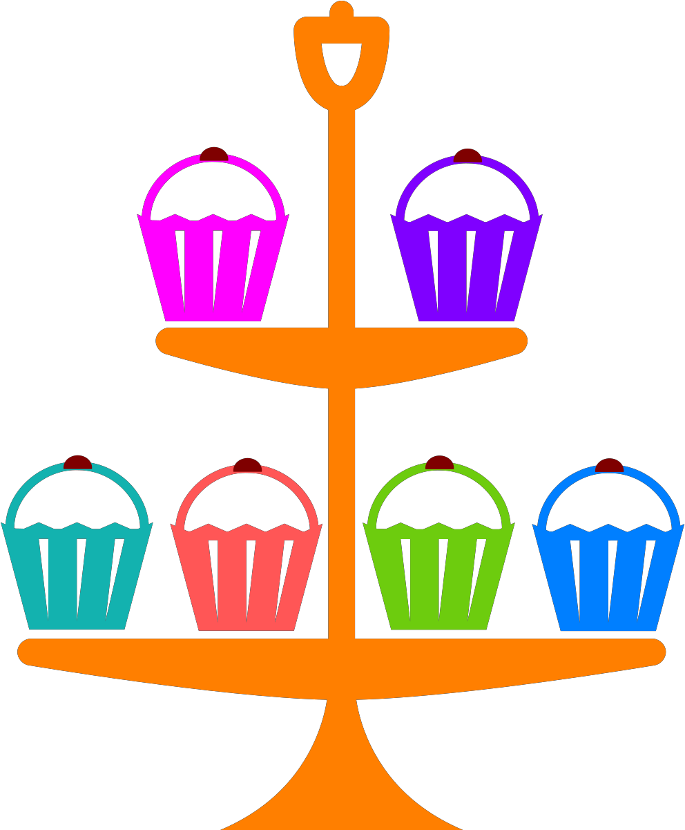 Cupcake Stand Clipart Png Transparent Png - Full Size Clipart (#5771631 ...