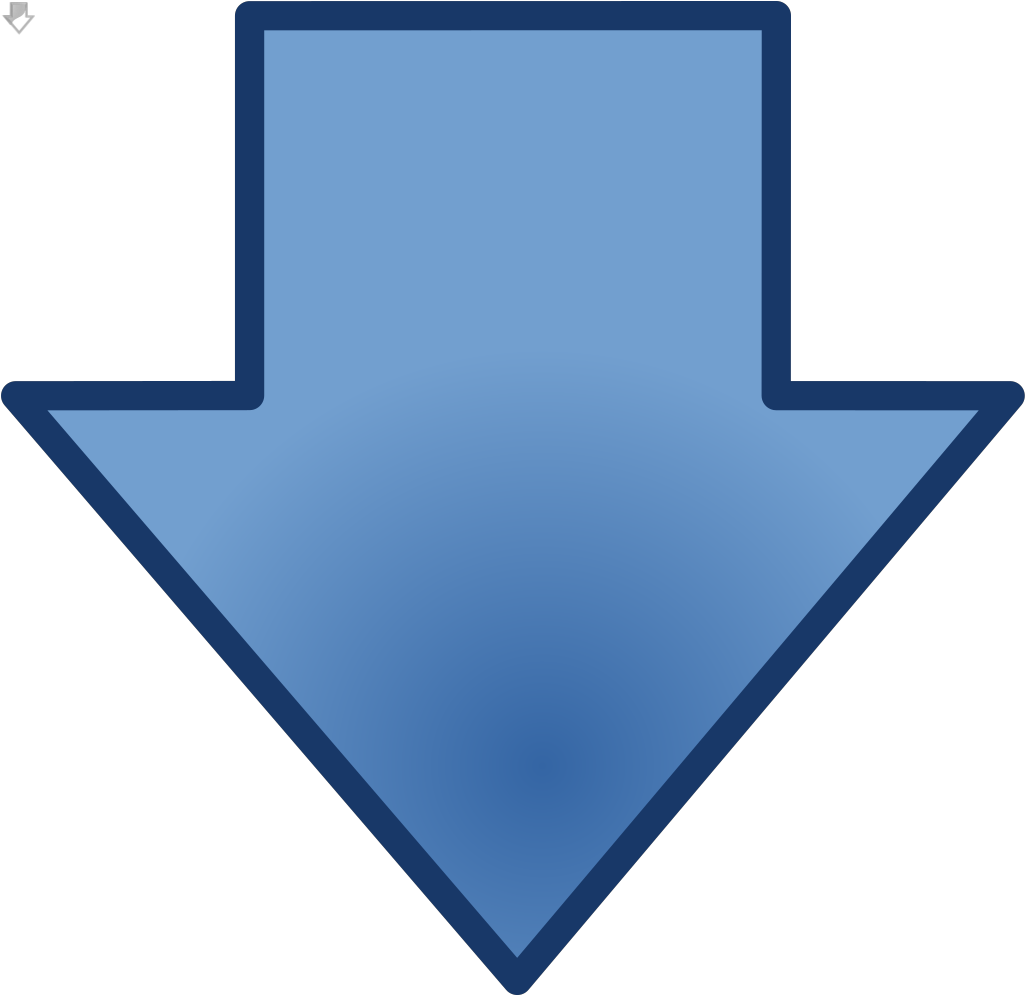 Little Blue Down Arrow Svg Clip Arts - Sign - Png Download - Full Size ...