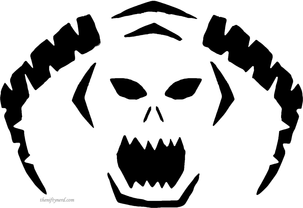 Lotr Balrog Pumpkin Carving Template - Balrog Pumpkin Stencil Clipart ...