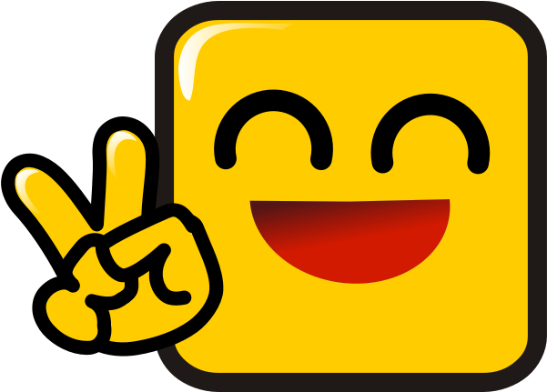 Peace Smiley - Smiley Face With Peace Sign Clipart - Full Size Clipart ...