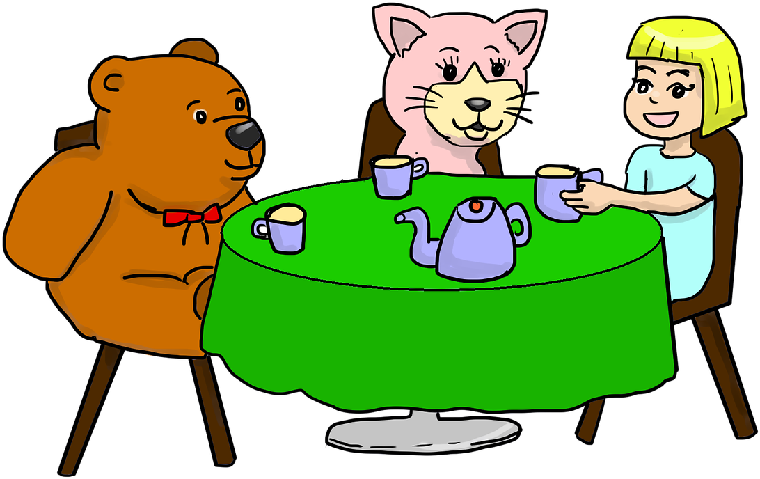 Tea Party Cartoon Png Clipart - Full Size Clipart (#5782427) - PinClipart