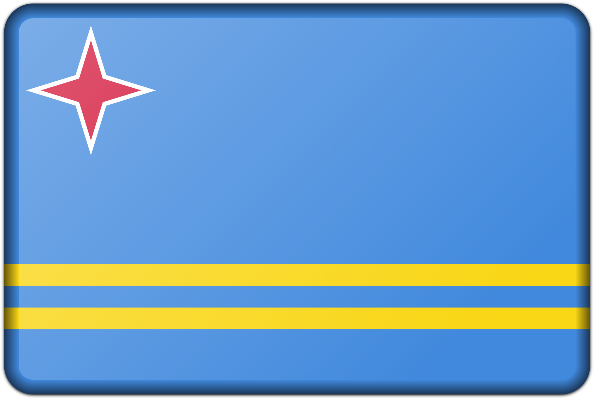 Flag Of Aruba Clip Arts - Flag Of Aruba - Png Download - Full Size Clipart (#5783332) - PinClipart