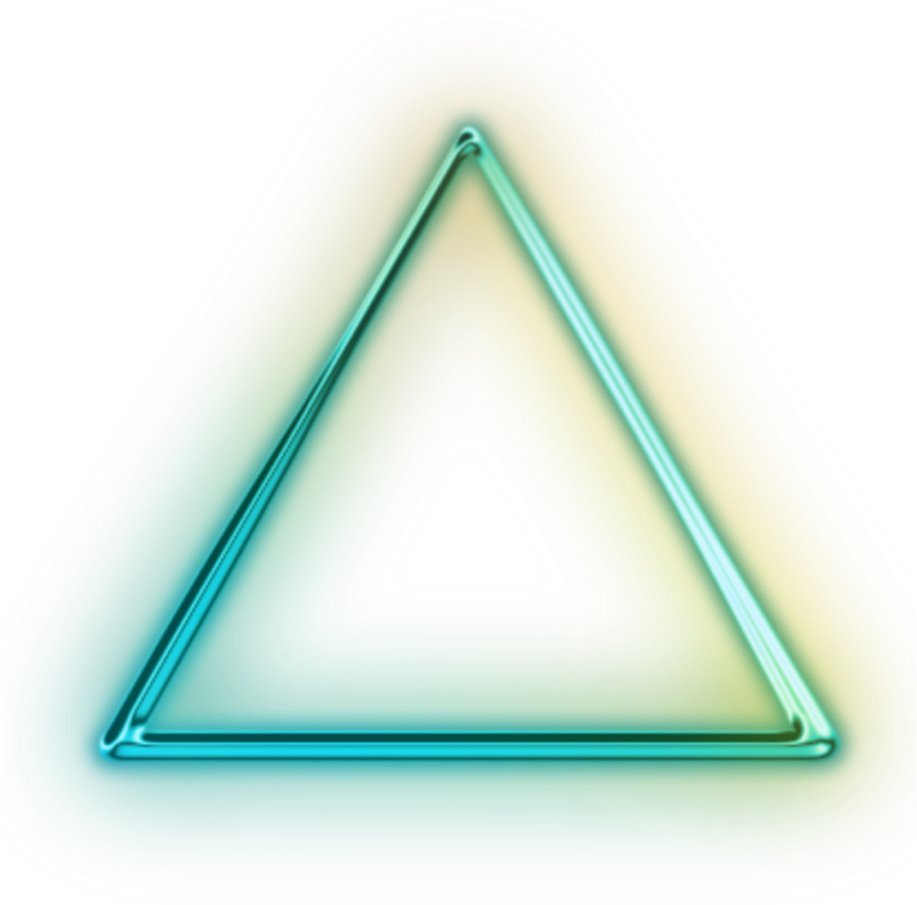 Transparent Neon Glowing Triangle - Neon Triangle Transparent ...