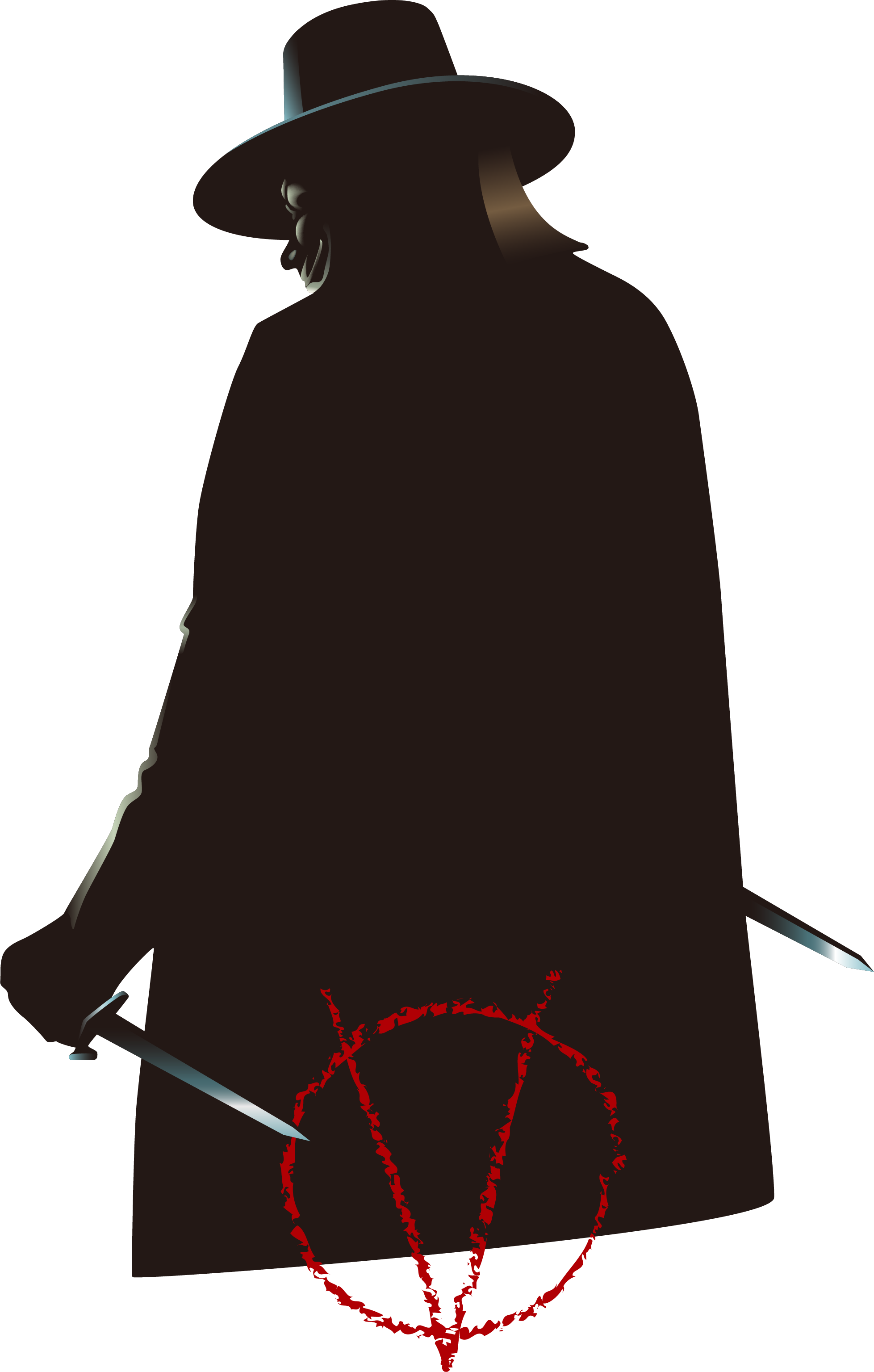 Vector Wearing A Hat Mysterious Man Png Download Clipart - Full Size ...