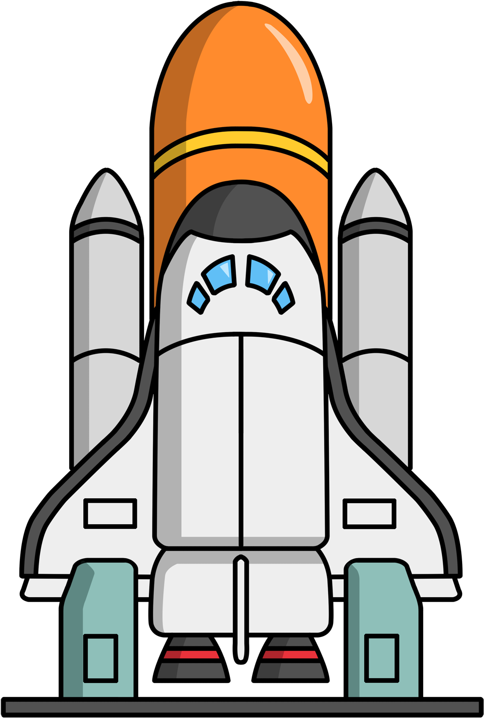 Space Shuttle Clipart - Png Download - Full Size Clipart (#5791469 ...