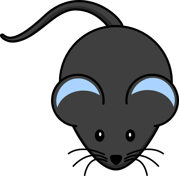 Cute Blue Clip Art - Transparent Background Rat Clipart - Png Download ...