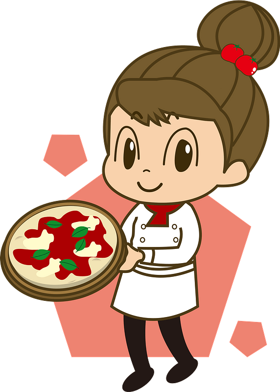 Pizza Cook Girl Clipart - Pizza Lady Clip Art - Png Download - Full ...