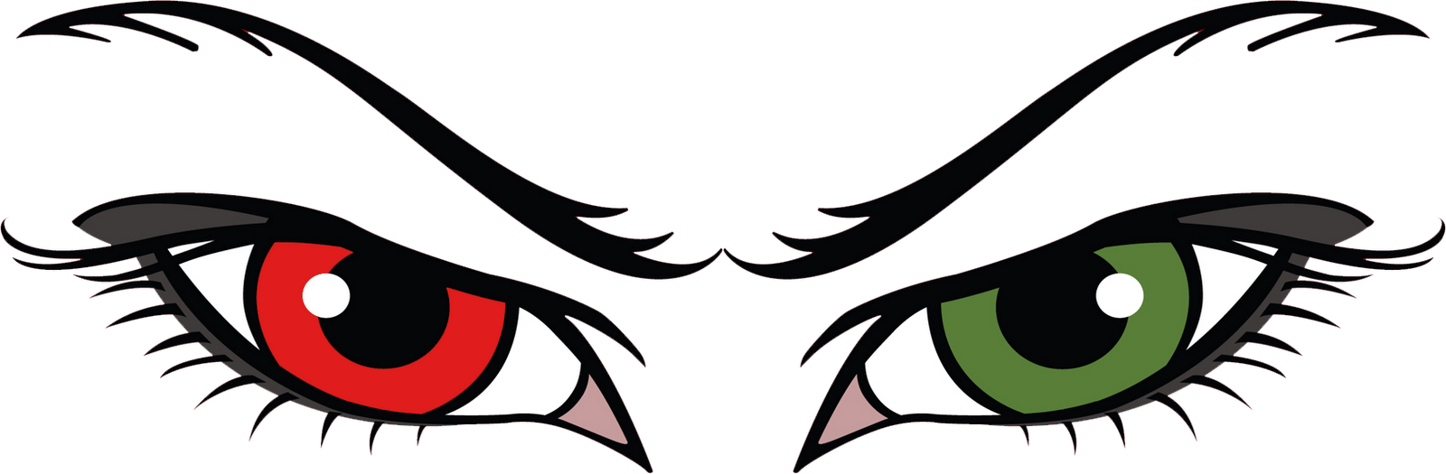 Eye Cartoon Mouth Clip Art - Angry Eyes Clipart - Png Download - Full ...