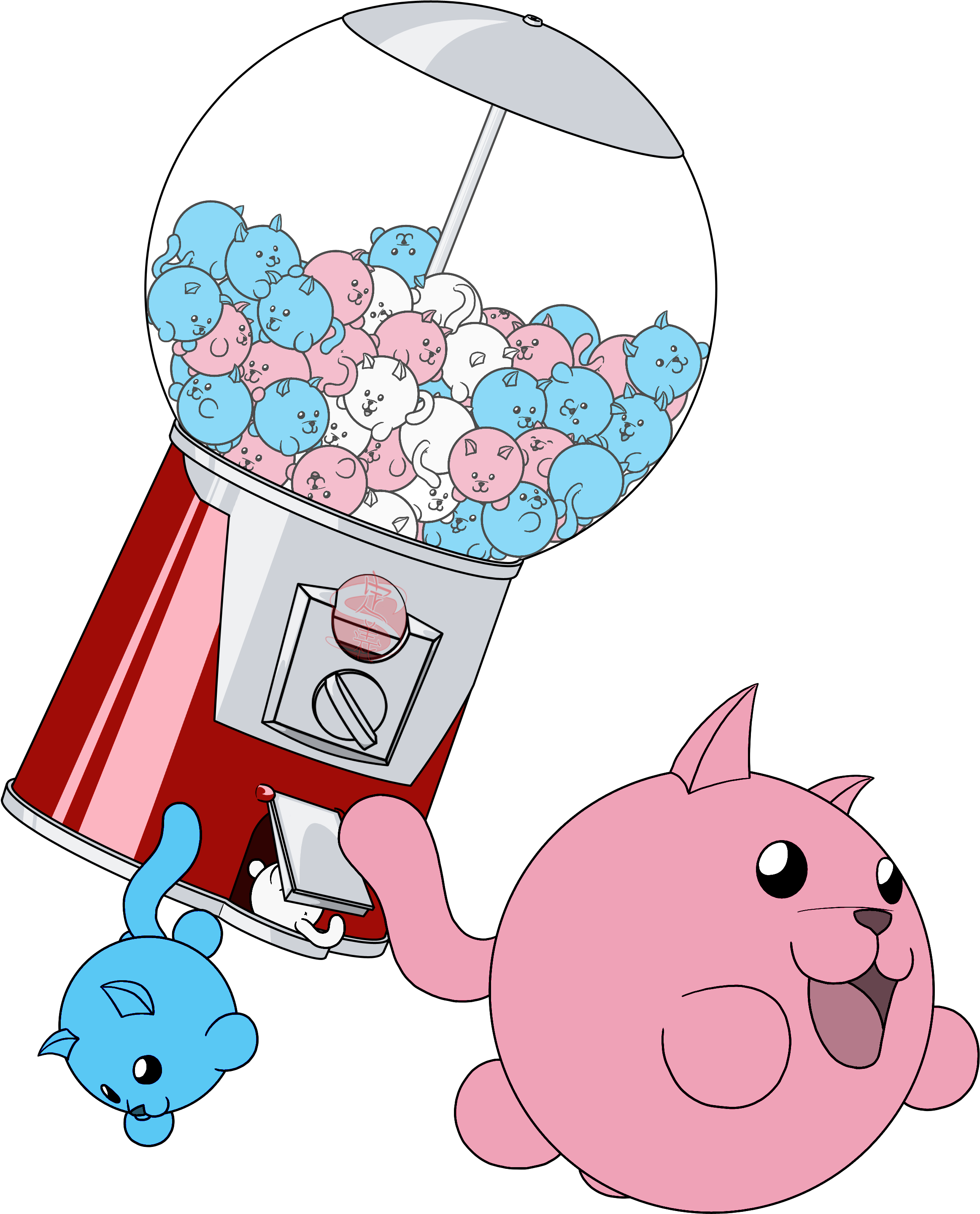 Cat Gumball Machine - Clip Art - Png Download - Full Size Clipart ...