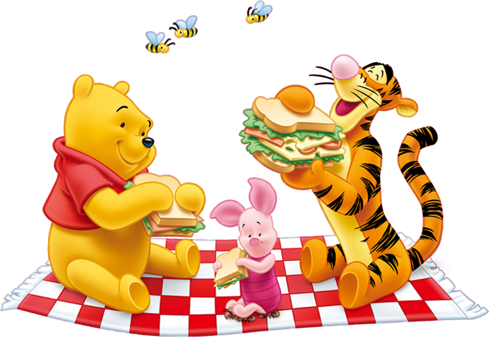 Winnie The Pooh And Tigger Eating Clipart - Full Size Clipart (#5799333 ...