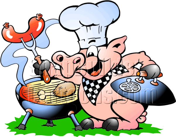 Bbq Cartoon Pig Clipart - Full Size Clipart (#5801736) - PinClipart
