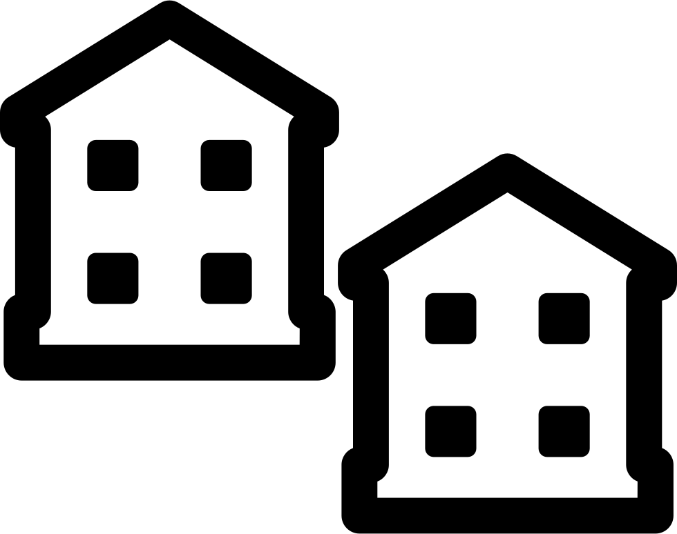 Two Buildings - Two Buildings Icon Clipart - Full Size Clipart ...