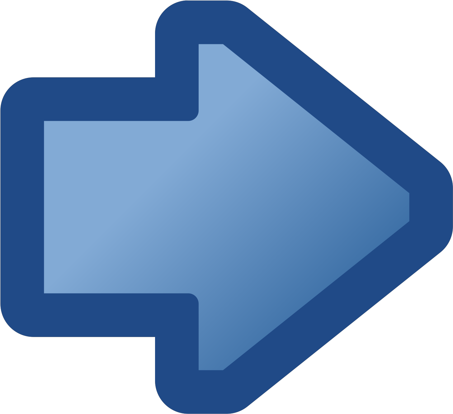 Blue Arrow Pointing Right Vector Drawing - Icon Arrow Blue Png Clipart ...