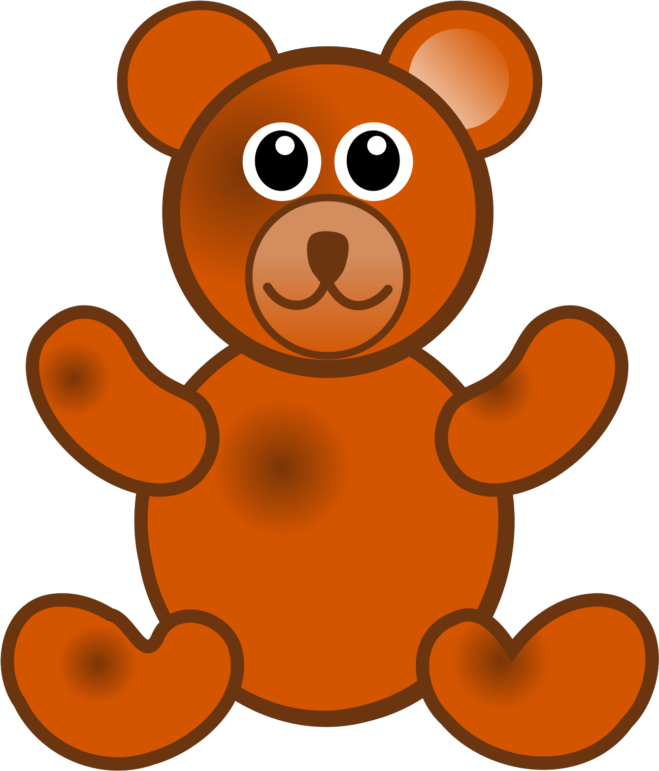 Brown Teddy Bear Clip Art - Png Download - Full Size Clipart (#5807730 ...