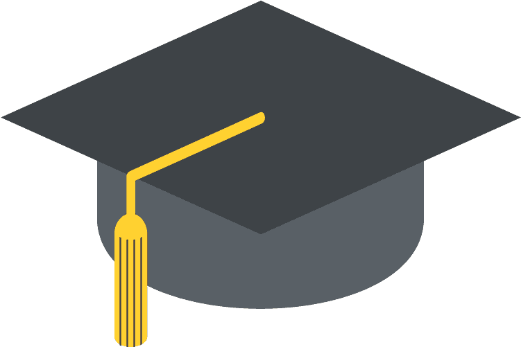 Graduation Cap Emoji Clipart - Emoticon Graduation - Png Download ...