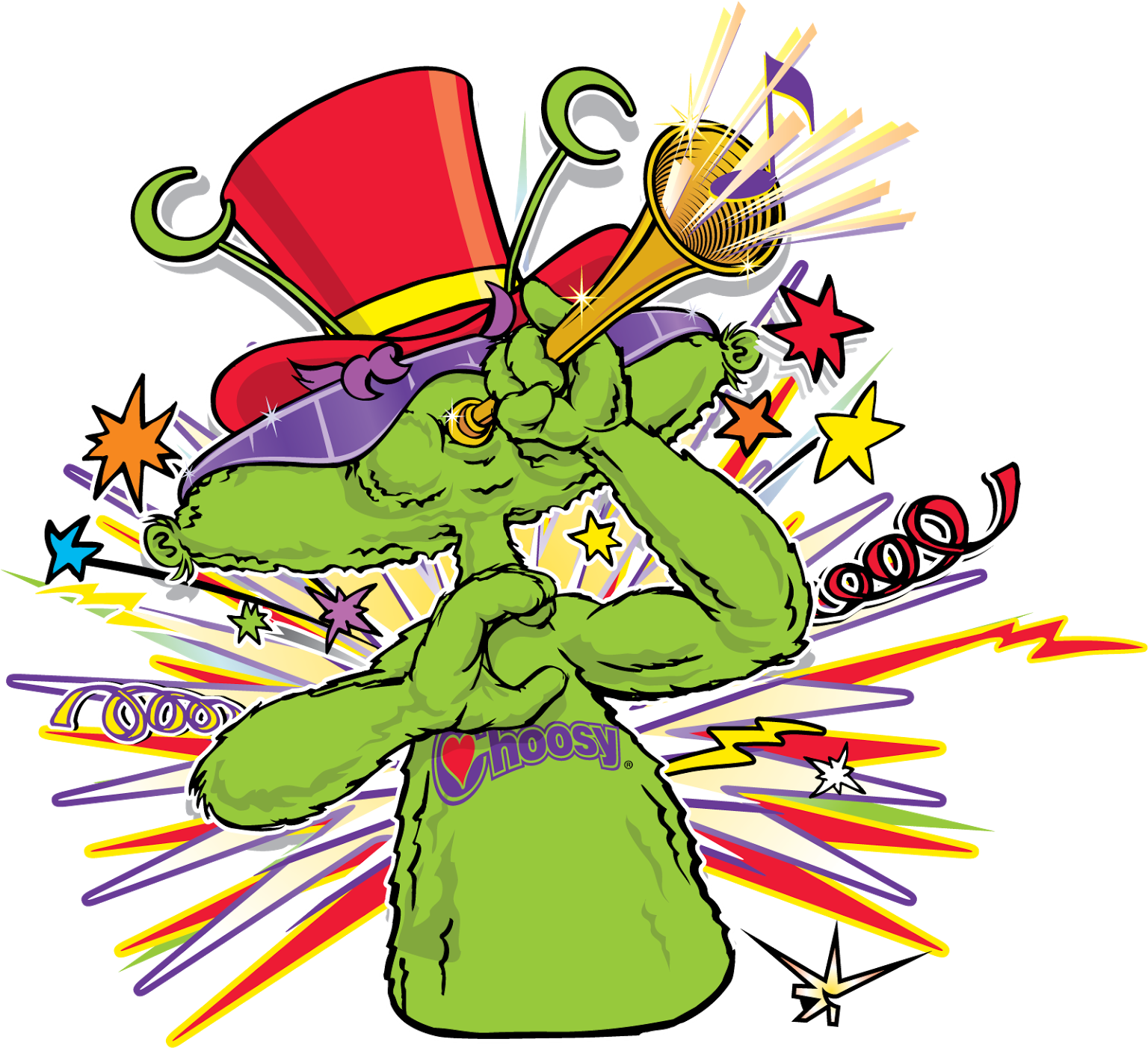 Choosy Would Like To Wish All Of His Friends A Happy Clipart - Full ...