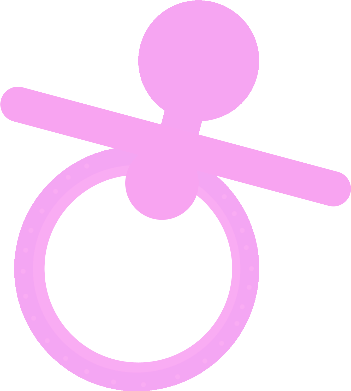 Pink Pacifier Clipart - Pacifier - Png Download - Full Size Clipart ...