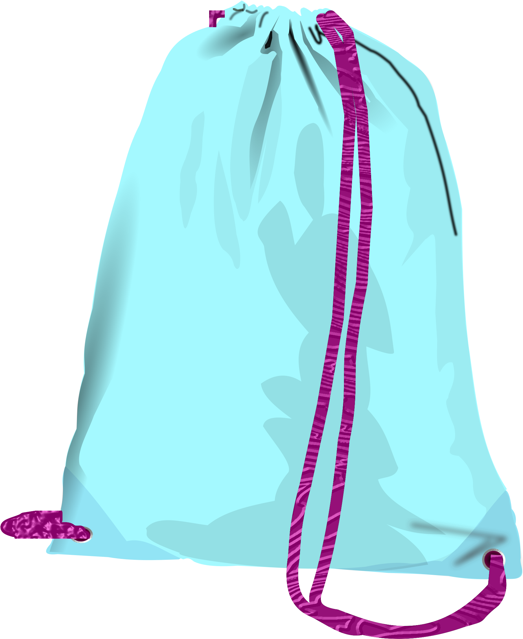 String Bag Drawstring Computer Icons Waszak - Sport Bag Clipart - Png ...