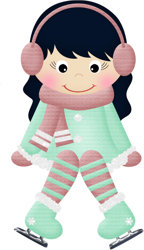 Girls ‿ ⁀ Winter Fun, Winter Time, Winter - Clip Art - Png Download ...