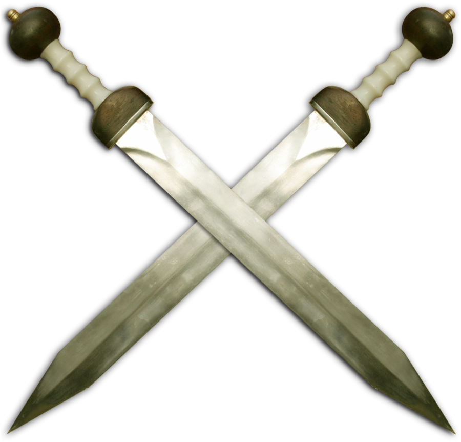 Crossed Gladius Clipart Gladius Gladiator Sword - Crossed Gladius - Png ...