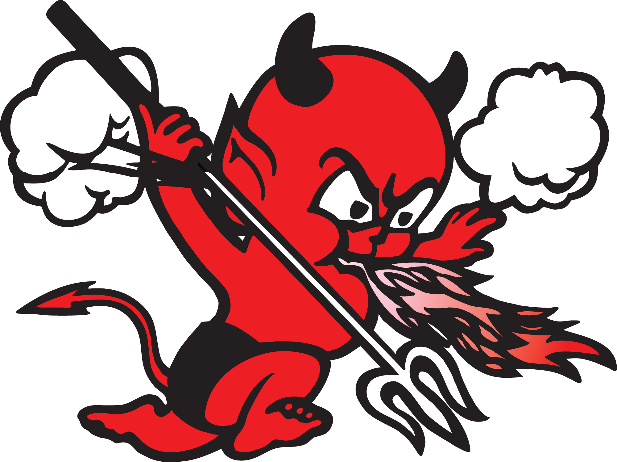 Dysart High Mascot - Dysart High School Demons Clipart - Full Size ...