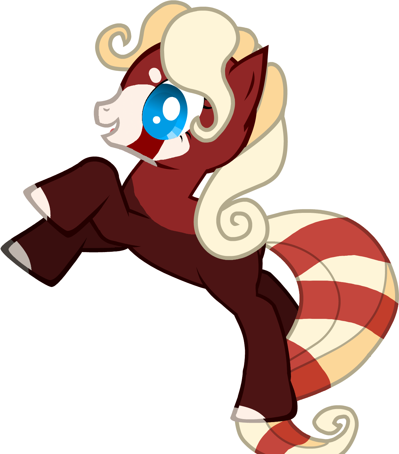 Redpanda As A Pony - Cartoon Clipart - Full Size Clipart (#625541 ...
