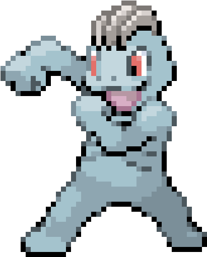 Machop - Pixel Art Pokemon Machop Clipart - Full Size Clipart (#638785 ...