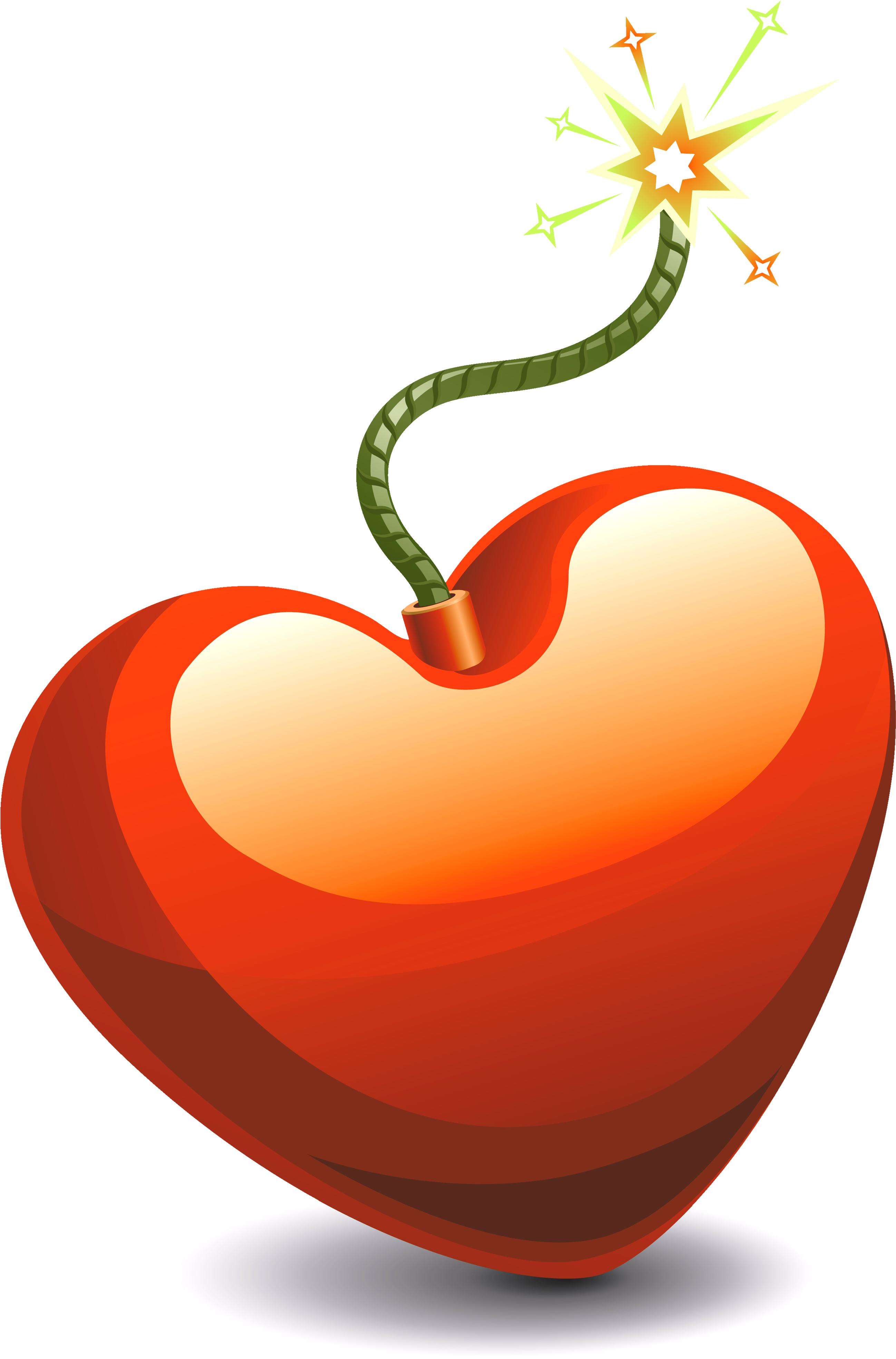Heart Bomb Hires Copy - Heart Bomb Clipart - Png Download - Full Size ...