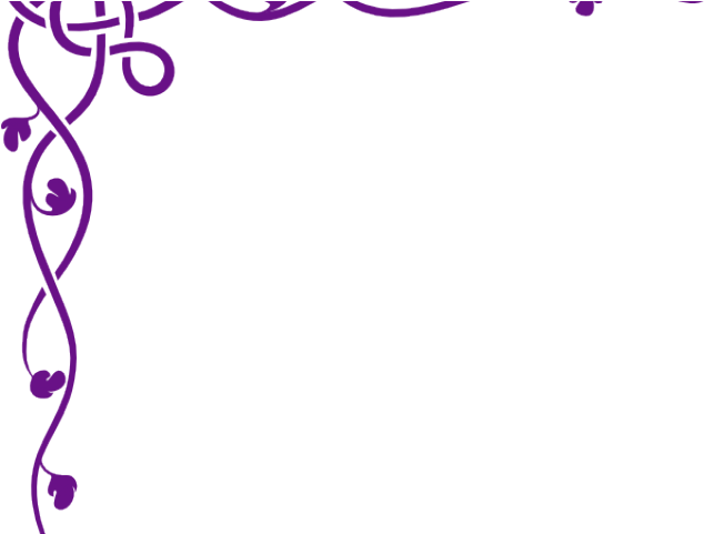 Lavender Clipart Violet Flower - Simple Paper Borders Designs - Png ...