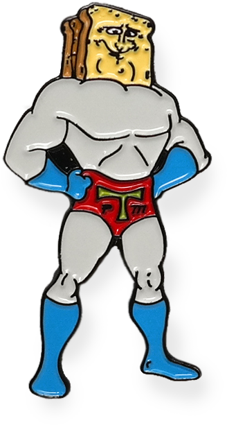 Powdered Toastman Pin - Cartoon Clipart - Full Size Clipart (#655884 ...