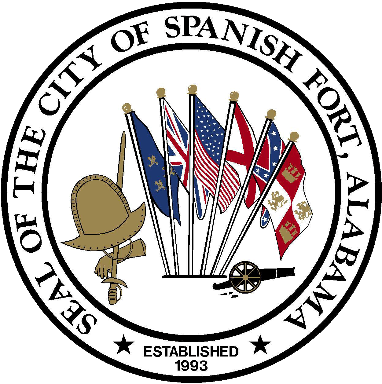City Of Spanish Fort - Spanish Fort Alabama Seal Clipart - Full Size ...