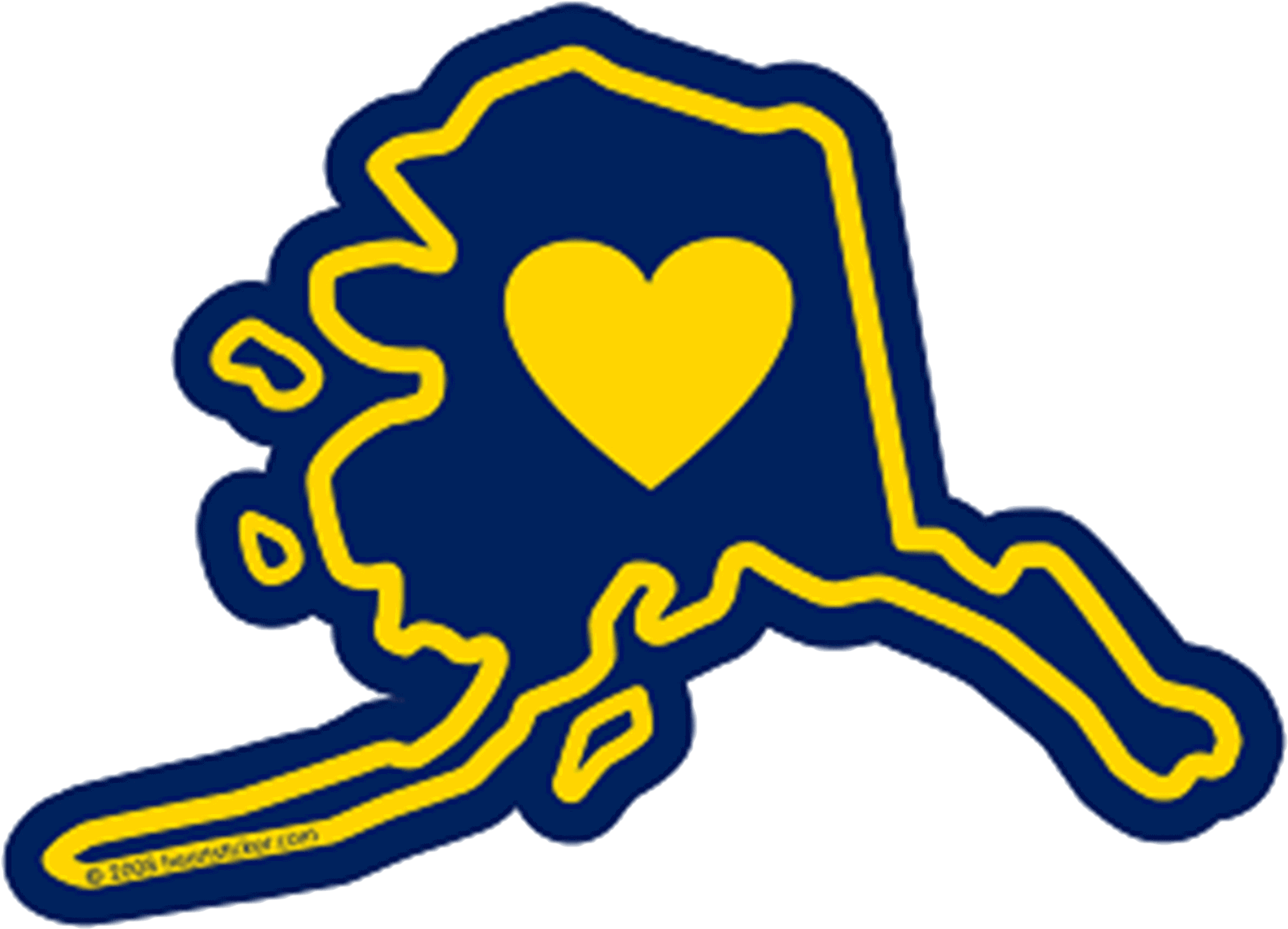 Download Heart In Alaska Sticker - Alaska Stickers Clipart (#670411 ...