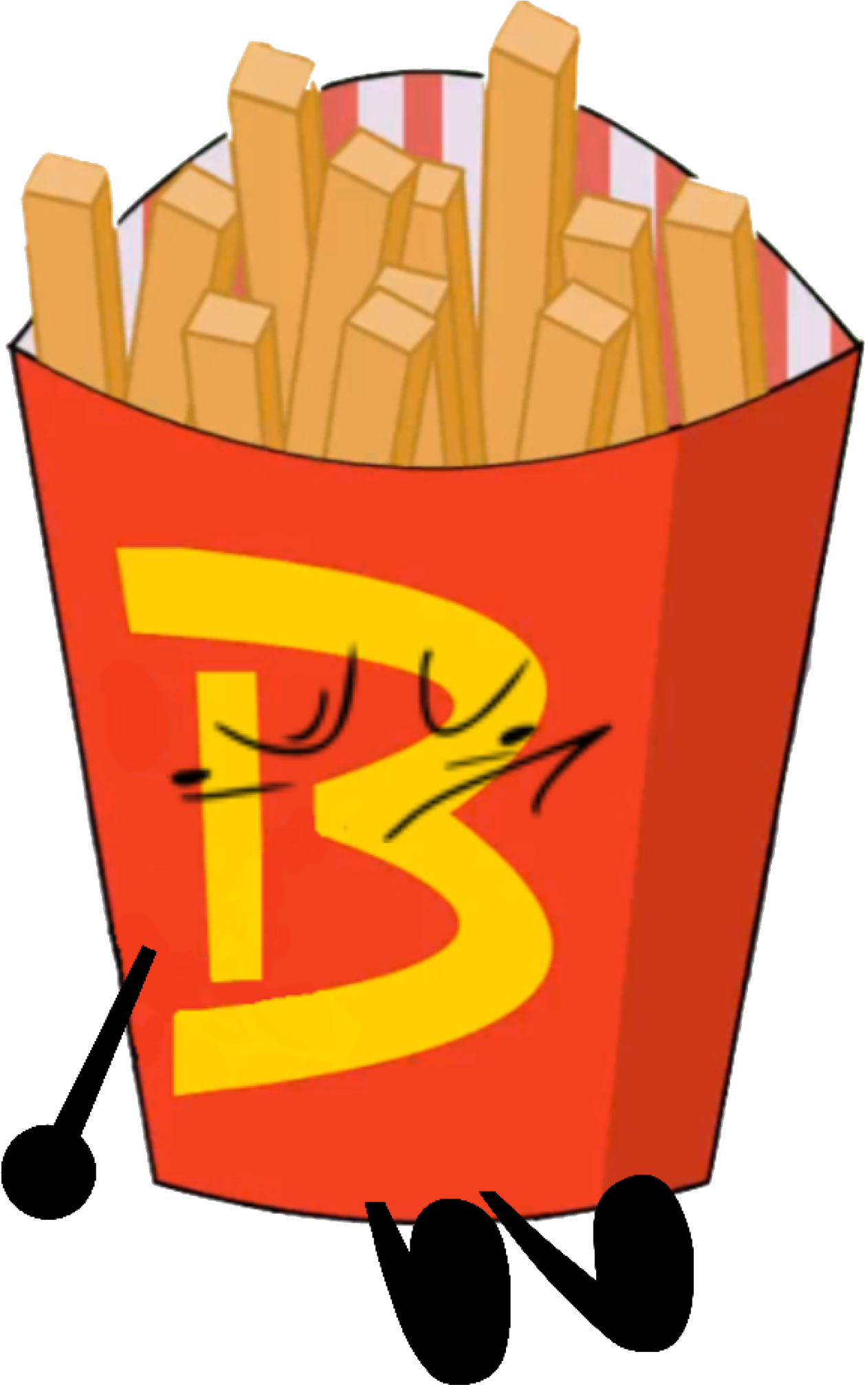 Fries Png Clipart - Bfdi Fries Body Transparent Png - Full Size Clipart ...
