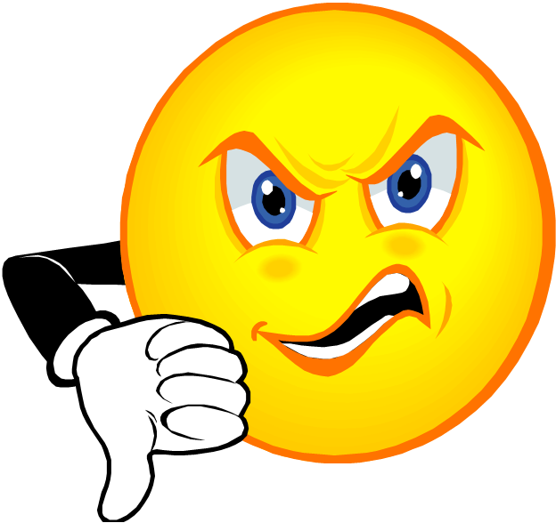 Thumbs Down Smiley Clipart - Full Size Clipart (#688395) - PinClipart