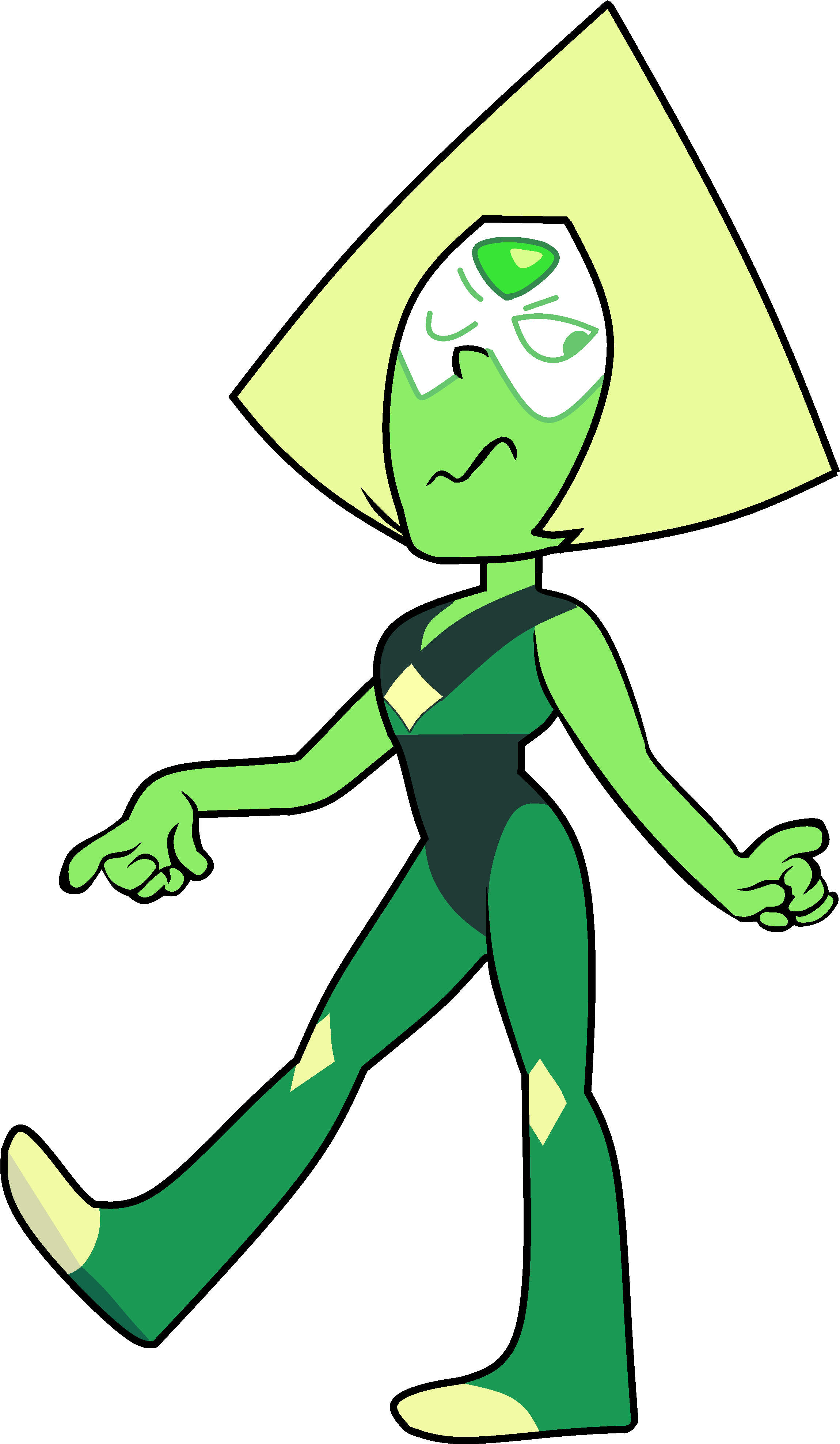 Image Sassy Looking Back - Steven Universe Peridot Clipart - Full Size ...