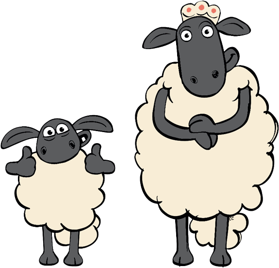 Sheep Cartoon Clipart Clip Art - Timmy Shaun The Sheep Cartoon - Png ...