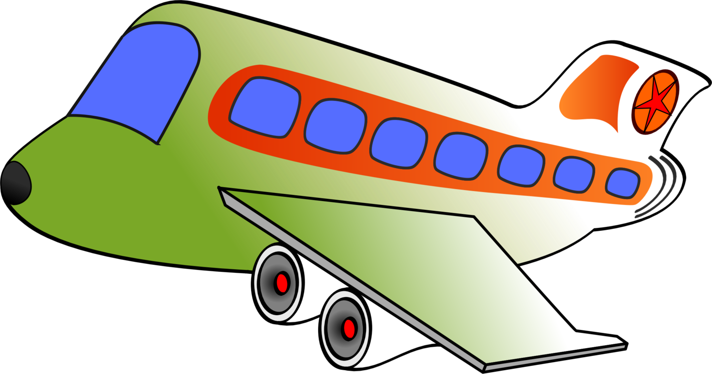 Airplane Air Transportation Clip Art - Airplane Clipart Big Windows ...