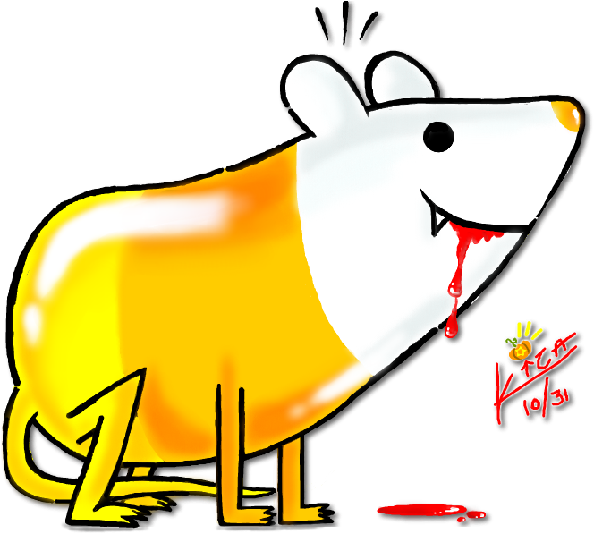 Science Clipart Rat - Vampire Rat - Png Download - Full Size Clipart ...