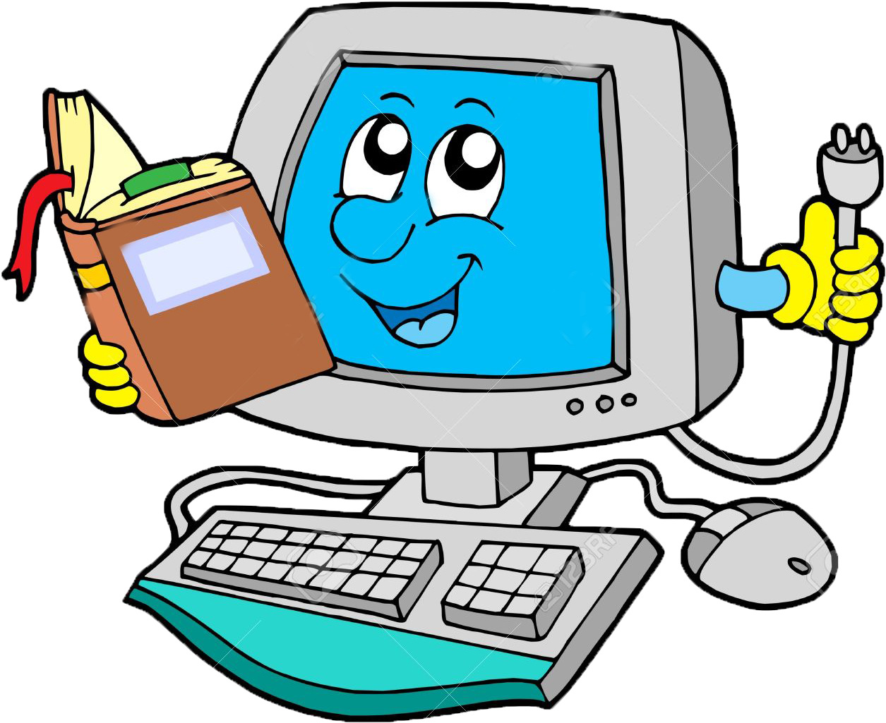 Download Laptop Computer Clip Art - Cartoon Clip Art Computer - Png ...