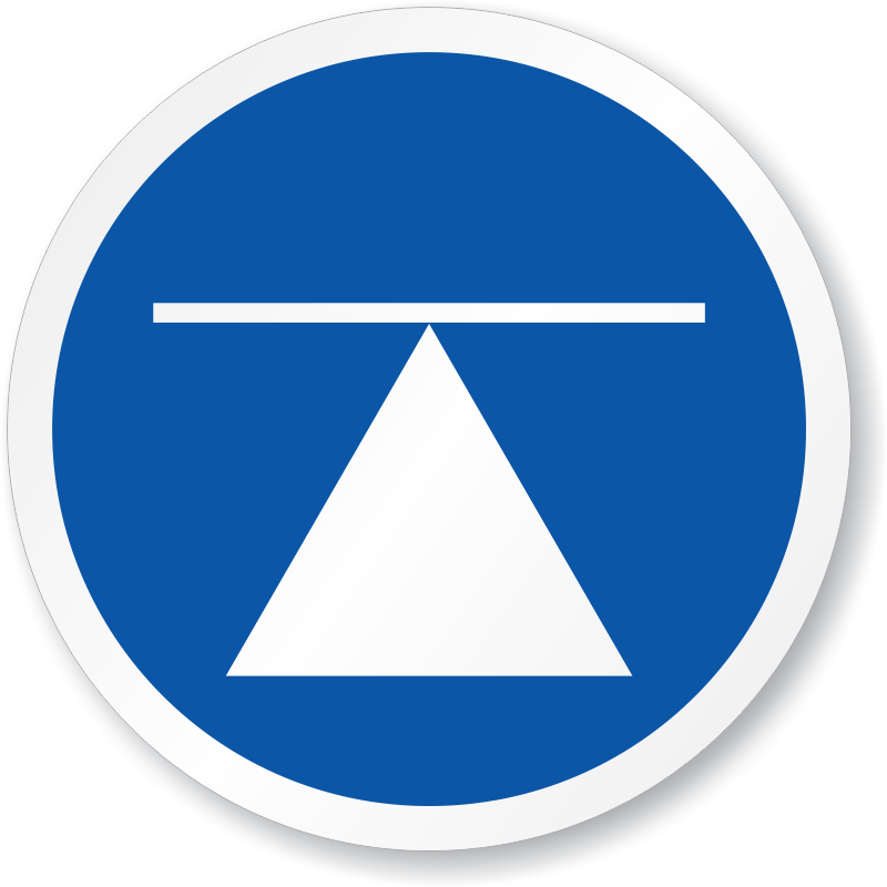 Iso Safety Signs - Centre Of Gravity Symbol Clipart - Full Size Clipart ...