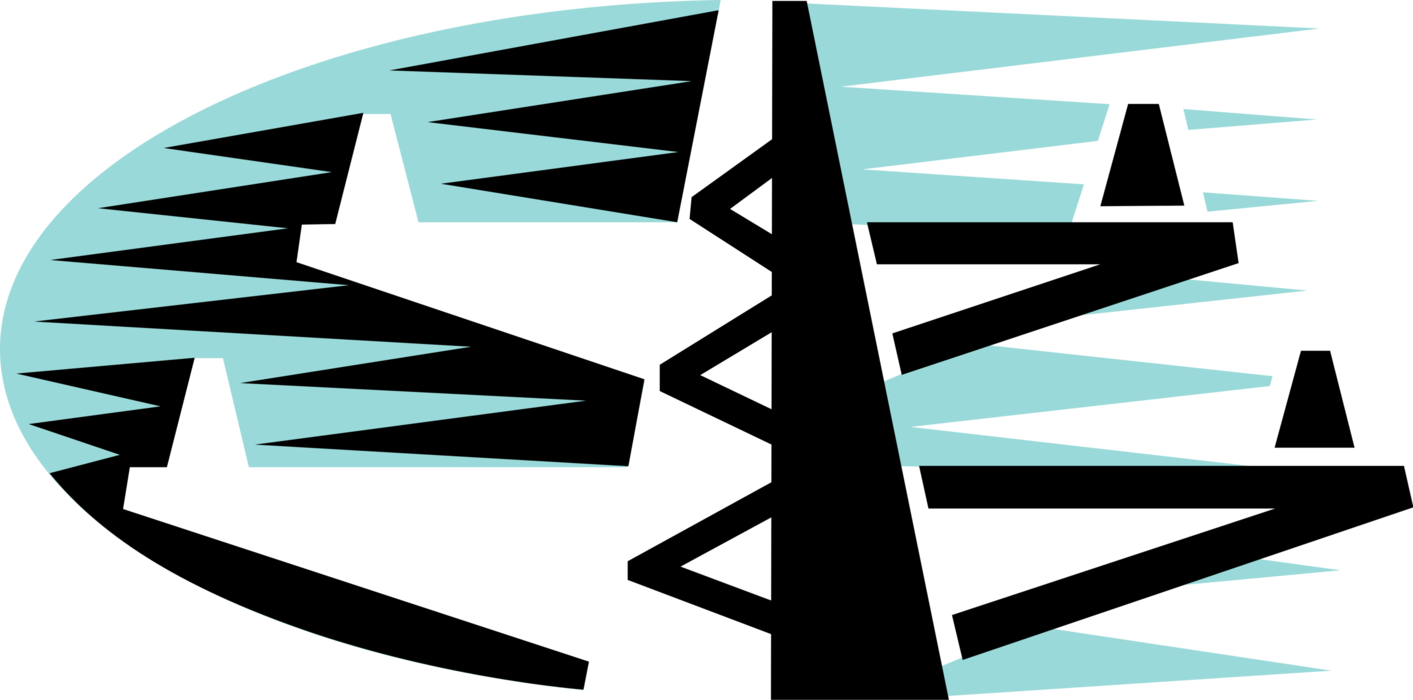 Download Vector Illustration Of Transmission Tower Carries Electrical ...