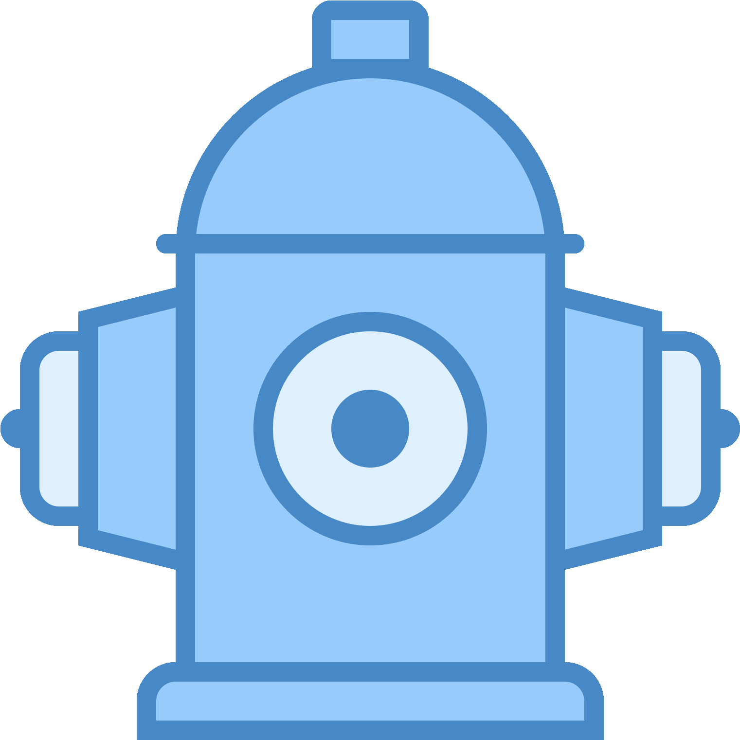 Fire Hydrant Icon - Blue Fire Hydrant Top Clipart - Full Size Clipart ...