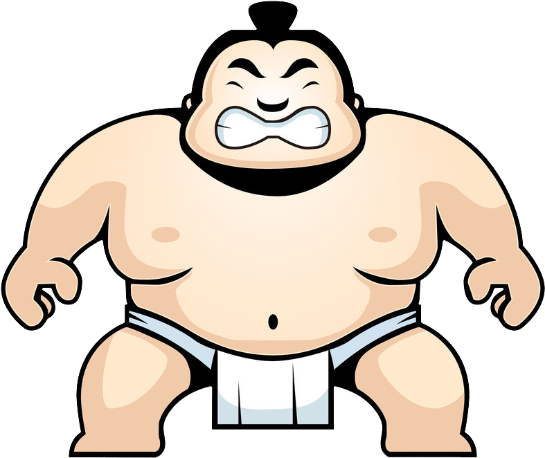 Sumo Wrestling Clip Art Player Transprent Png - Japanese Sumo Wrestler ...