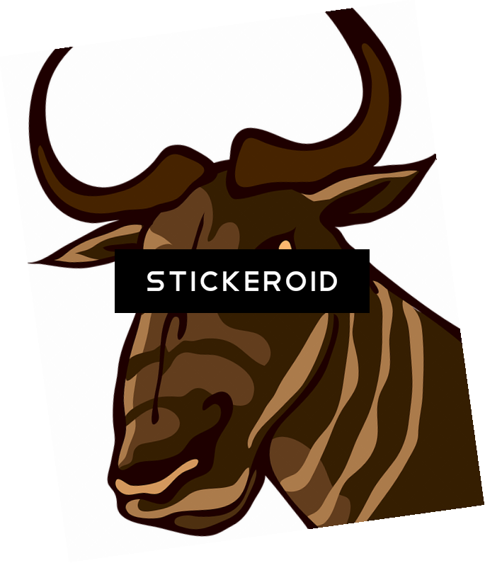 Gnu Гну - Angry Gnu Shower Curtain Clipart - Full Size Clipart (#748561 ...