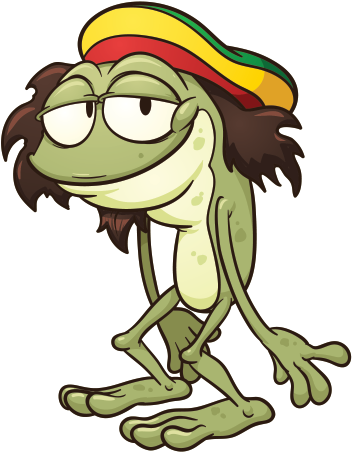 Jamaican Drawing Cartoon - Reggae Frog Clipart - Full Size Clipart ...
