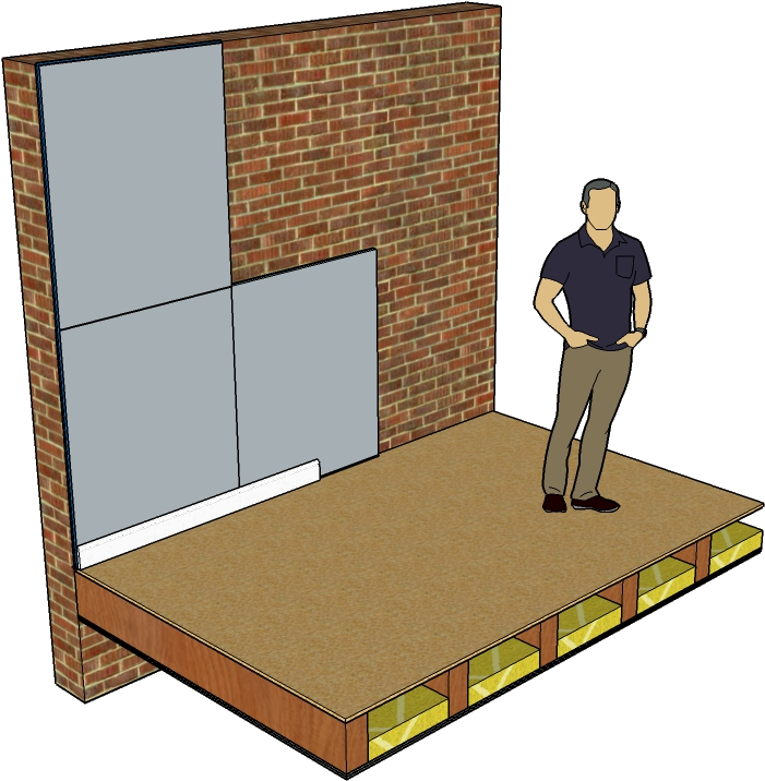 Soundboard Wall Soundproofing Mm Clip Art Freeuse - Plasterboard And ...